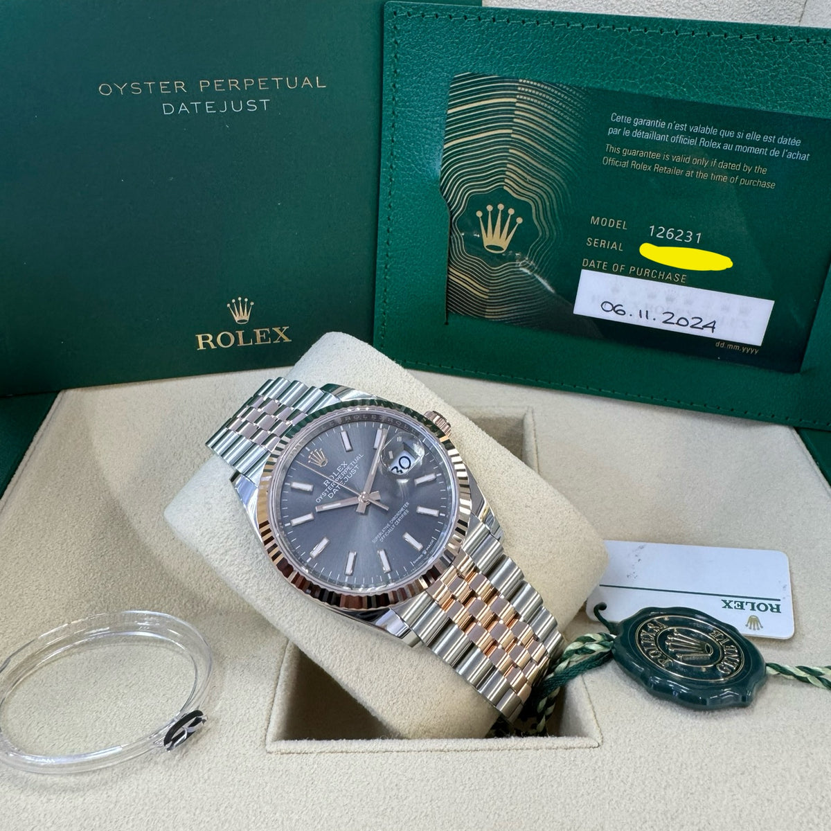 Rolex Datejust 36mm 126231 2024 Slate Dial Jubilee – Timepieces by Labelle