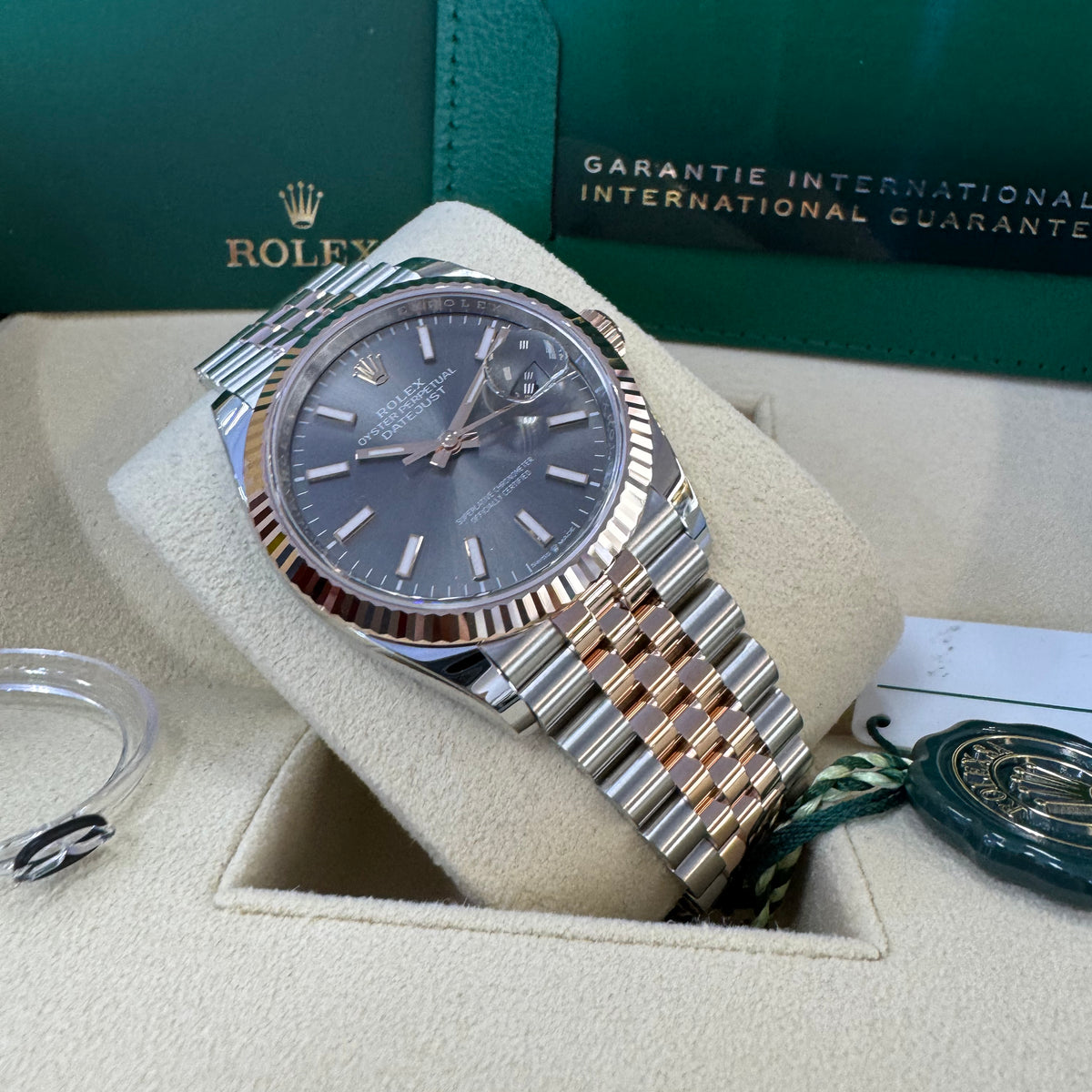Rolex Datejust 36mm 126231 2024 Slate Dial Jubilee – Timepieces by Labelle